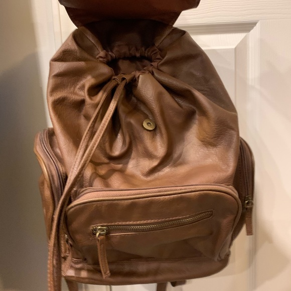 Mossimo Supply Co. | Bags | Mossimo Leather Backpack | Poshmark